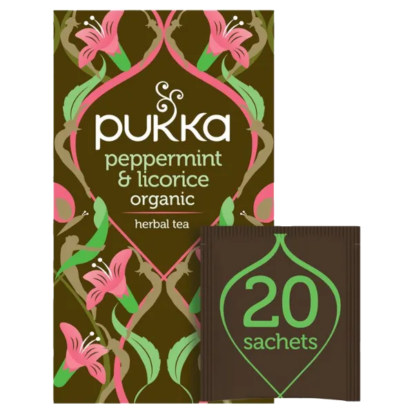 Pukka Licorice & Peppermint - 20 tea bags – Buderim Ginger Shoppe